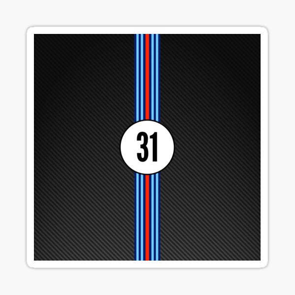 "Racing Stripes Carbon Background 31" Sticker for Sale by JeffReding ...
