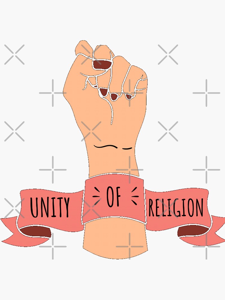 "Unity of Religion Believe In Unity " Sticker by Jajulile | Redbubble