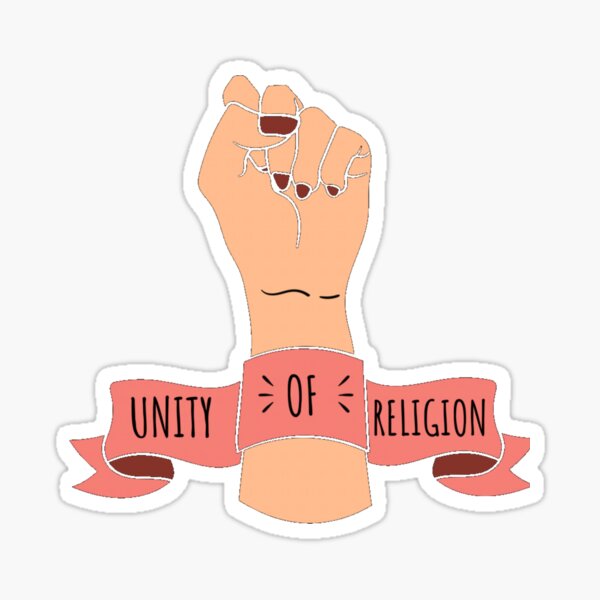 "Unity of Religion Believe In Unity " Sticker by Jajulile | Redbubble