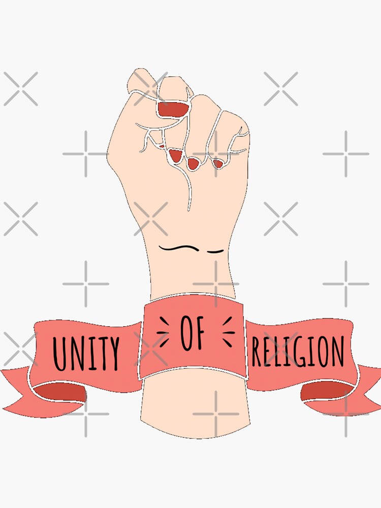 "Unity of Religion Believe In Unity " Sticker for Sale by Jajulile ...
