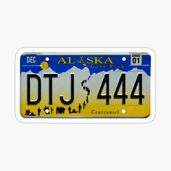 "Alaska Gold Rush Tag" Sticker for Sale by Enzwell | Redbubble