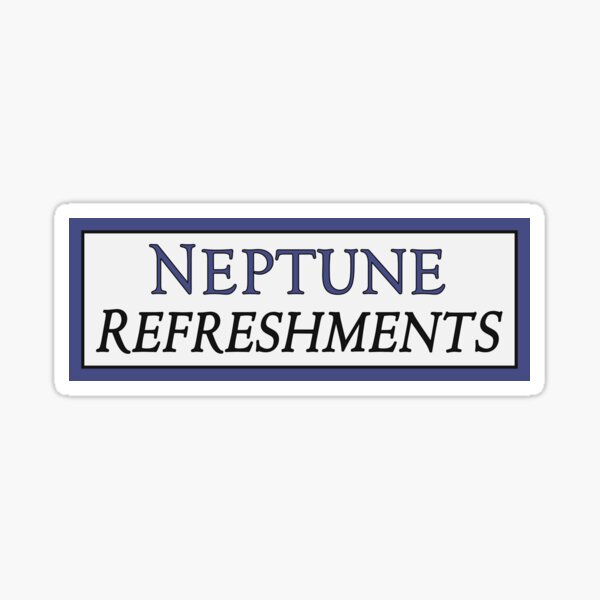 "NEPTUNE REFRESHMENTS" Sticker for Sale by andrewgyne | Redbubble