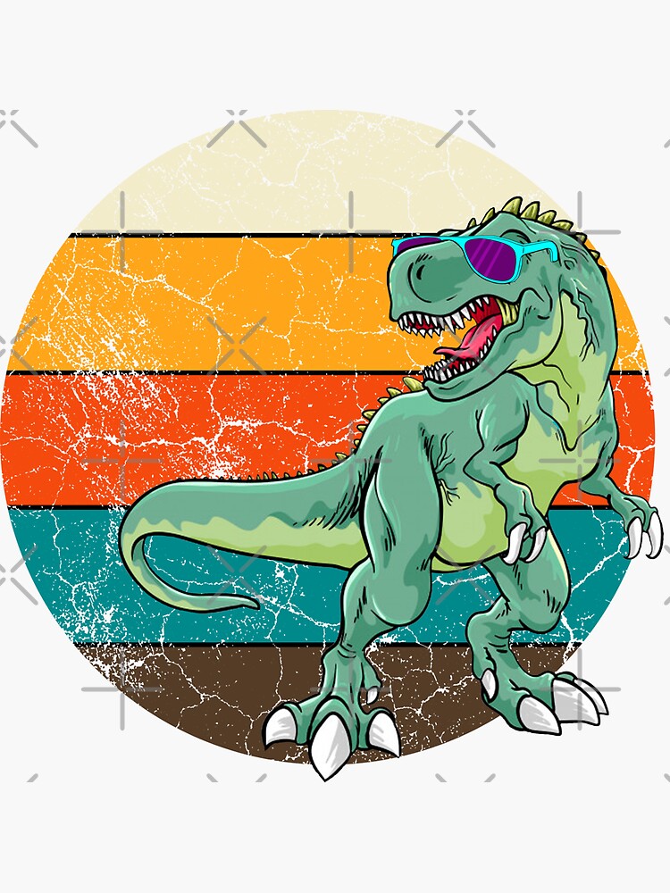 "Copia de retrosaurus" Sticker by Jungleboy815 | Redbubble