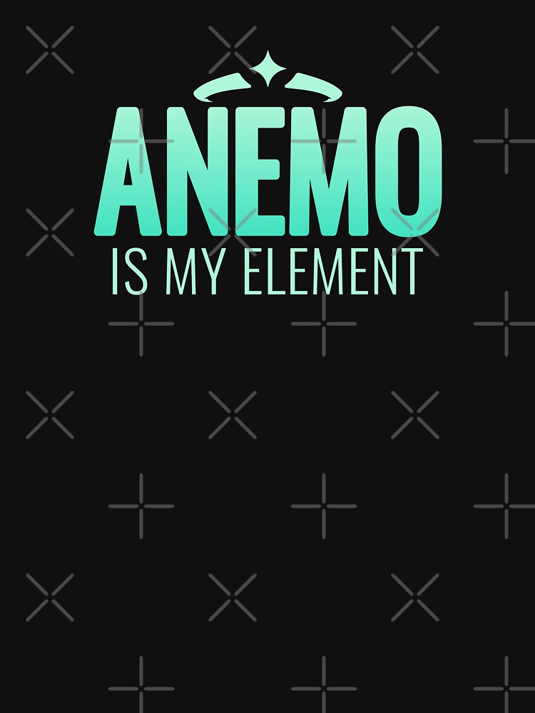 "Genshin Impact Anemo is my Element" T-shirt for Sale by Go-Fun ...