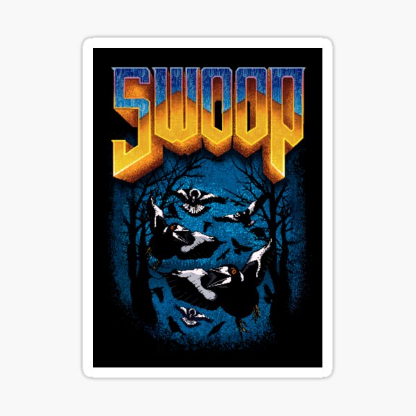 "SWOOP" Sticker for Sale by bakingdesign | Redbubble