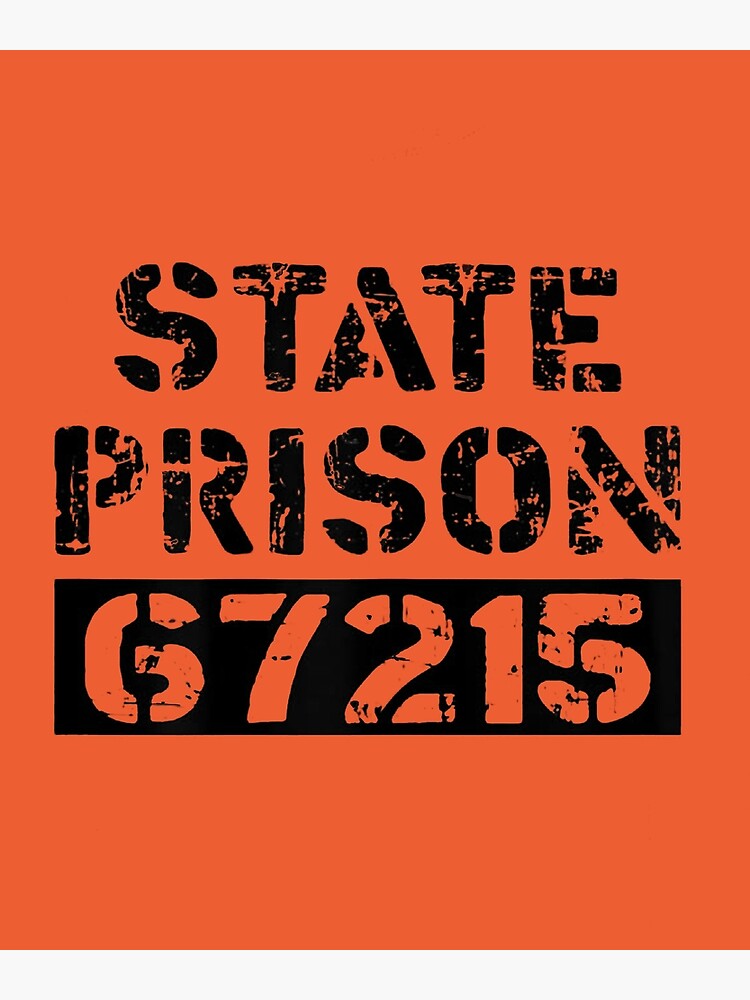"State prison or jail number orange costume" Poster by ibljutiy | Redbubble