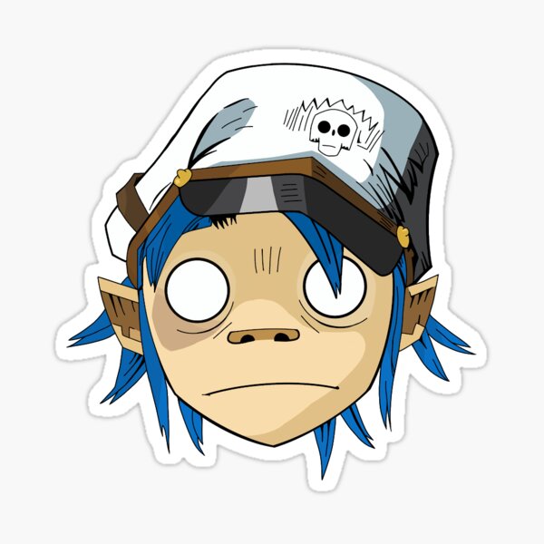 Gorillaz 2d Stickers | Redbubble