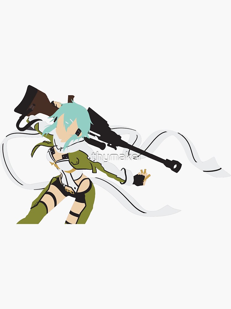 "Sinon" Sticker for Sale by thymaker | Redbubble