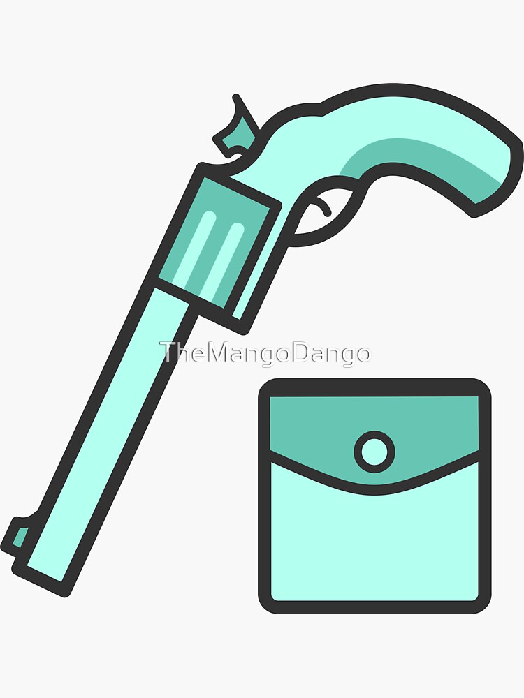 "FFXIV + MONHUN Inspired Machinist Weapon " Sticker for Sale by ...