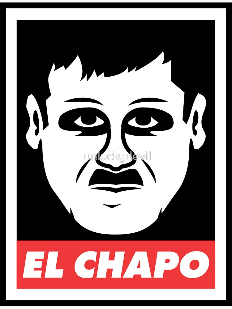 "El Chapo Face" Sticker by unluckydevil | Redbubble
