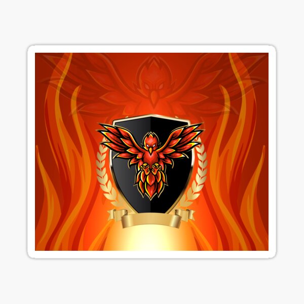 "Coat of arms with phoenix" Sticker for Sale by Dave90pl | Redbubble