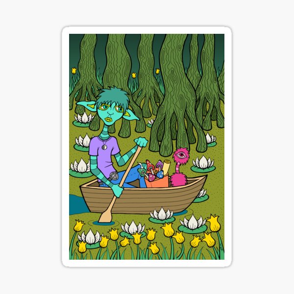 "The Swamp" Sticker by bgilbert | Redbubble