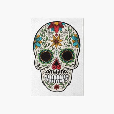 "colorful calaca" Art Board Print by nikadesign2021 | Redbubble