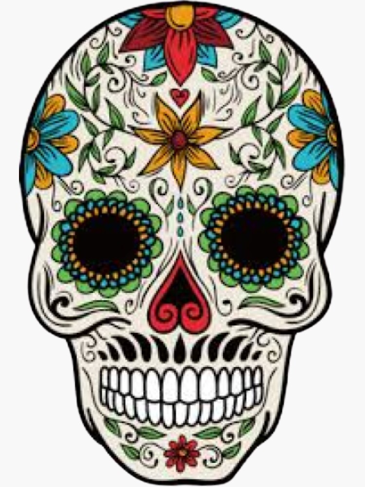 Pegatina «calaca colorida» de nikadesign2021 | Redbubble