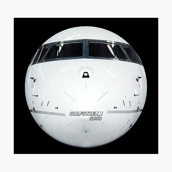 "Gulfstream G650 Front view cockpit" Photographic Print for Sale by ...