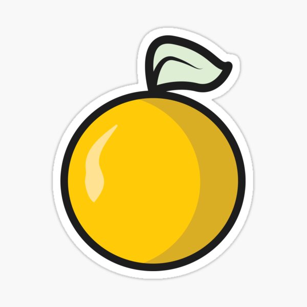 "Cute Orange" Sticker by BFSdesigns | Redbubble