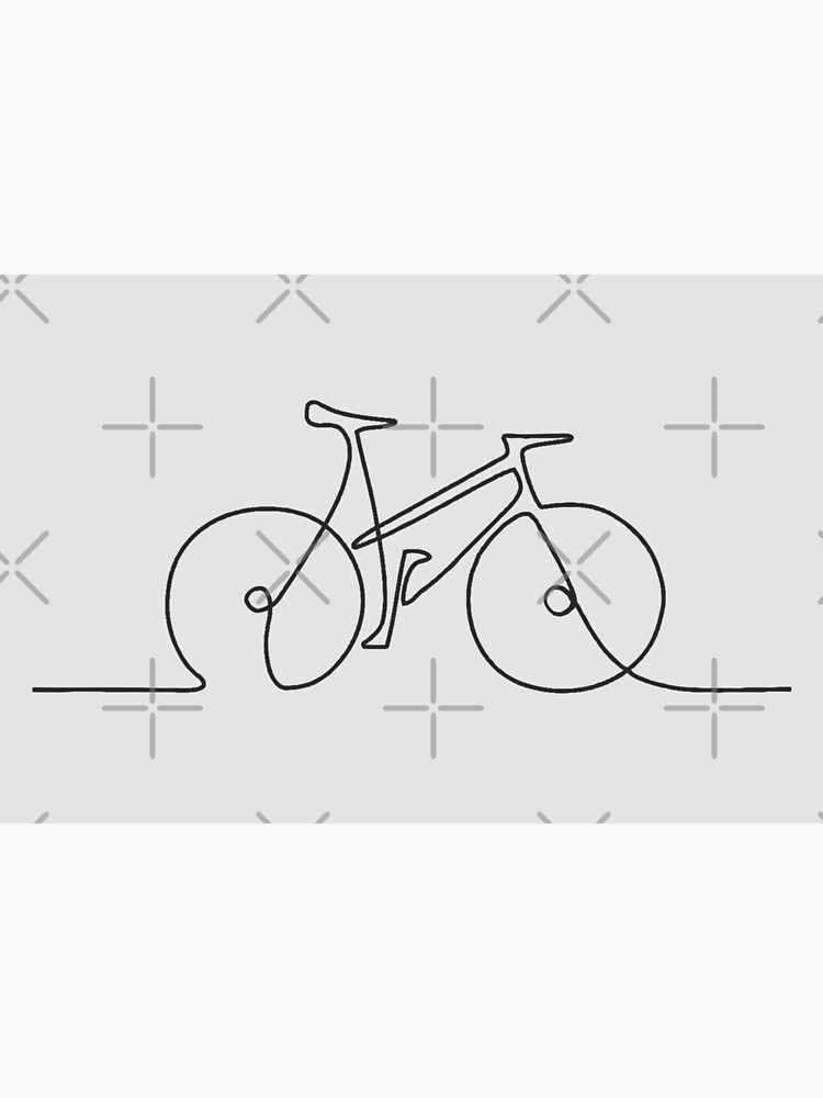 " BICYCLE BIKE CYCLE Single line Minimal Sketch, continuous line art ...