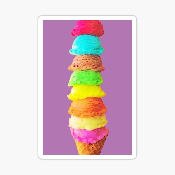 "Super Duper Ice Cream Cone" Sticker for Sale by peterparker321 | Redbubble