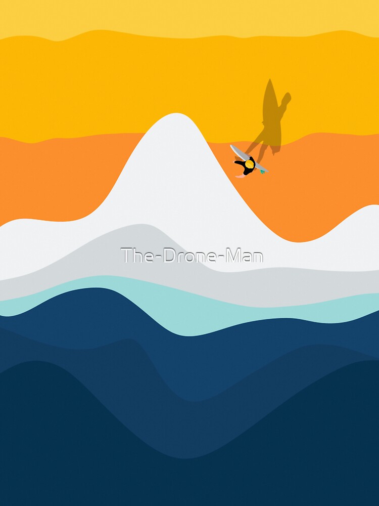 "Gone Surfing " Sticker for Sale by The-Drone-Man | Redbubble