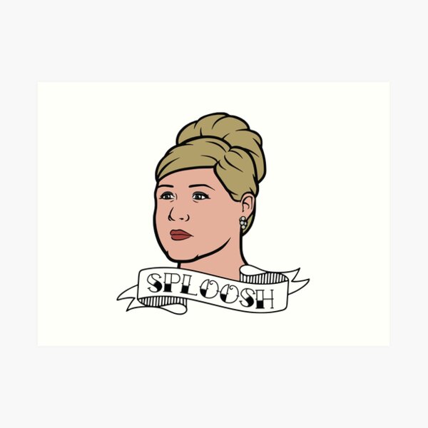 "Pam Poovey - Sploosh Tattoo" Art Print by CloakAndDaggers | Redbubble