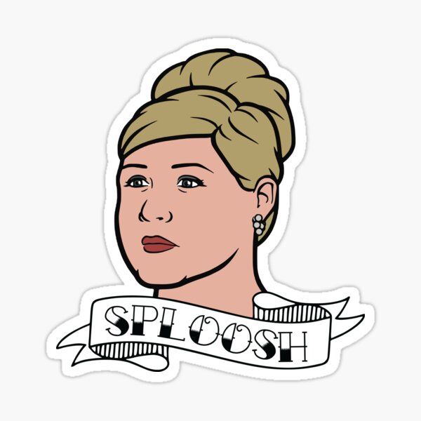 "Pam Poovey - Sploosh Tattoo" Sticker by CloakAndDaggers | Redbubble