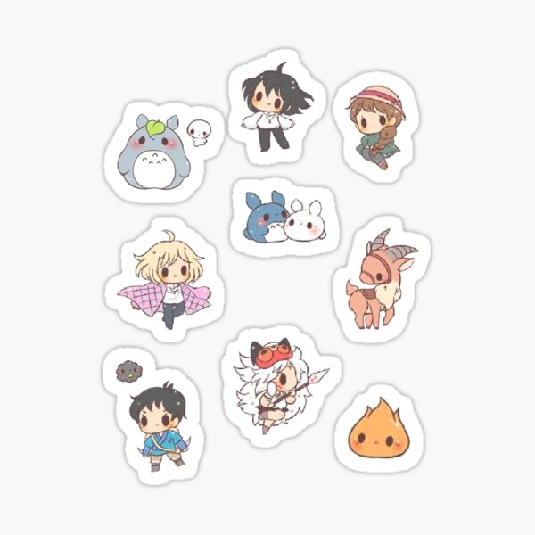 "Cute Anime Stickers" Sticker for Sale by JanraDesigns | Redbubble