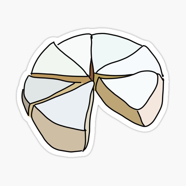 "Brie Cheese" Sticker for Sale by fortasse | Redbubble