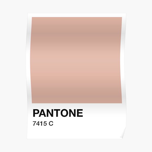"Pantone 7415" Poster by piastrelli | Redbubble