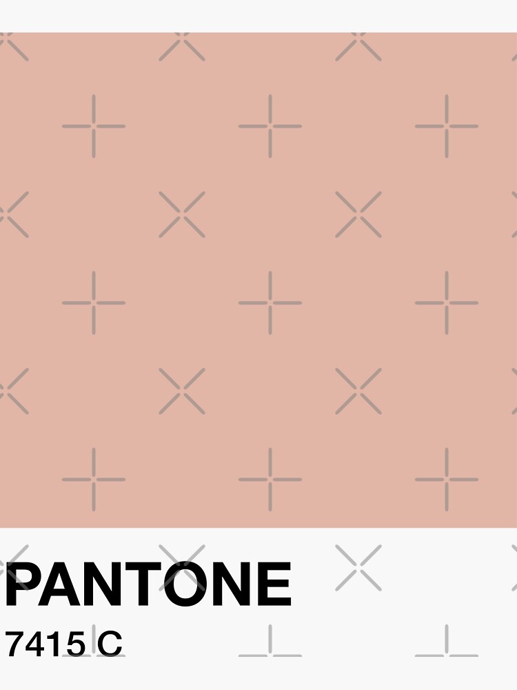 "Pantone 7415" Sticker by piastrelli | Redbubble