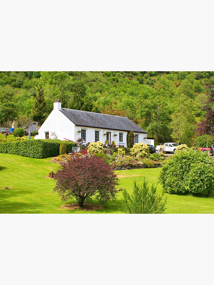 "Beautiful Scottish farmhouse and garden, Scotland" Sticker for Sale by ...