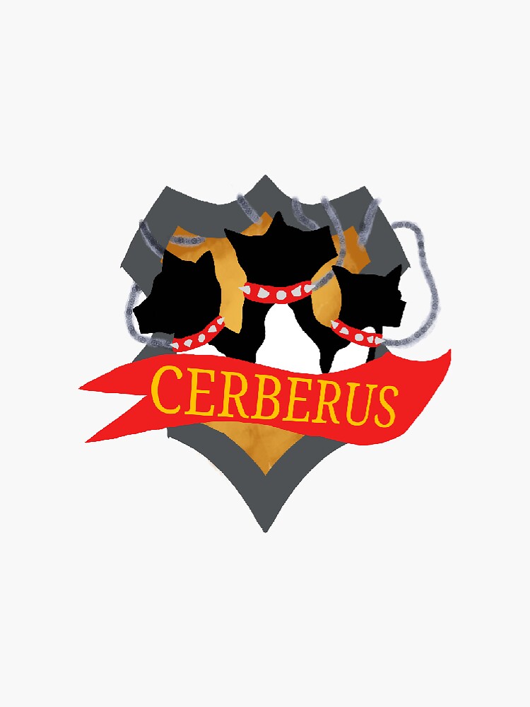 "Cerberus Badge" Sticker by Rok0 | Redbubble