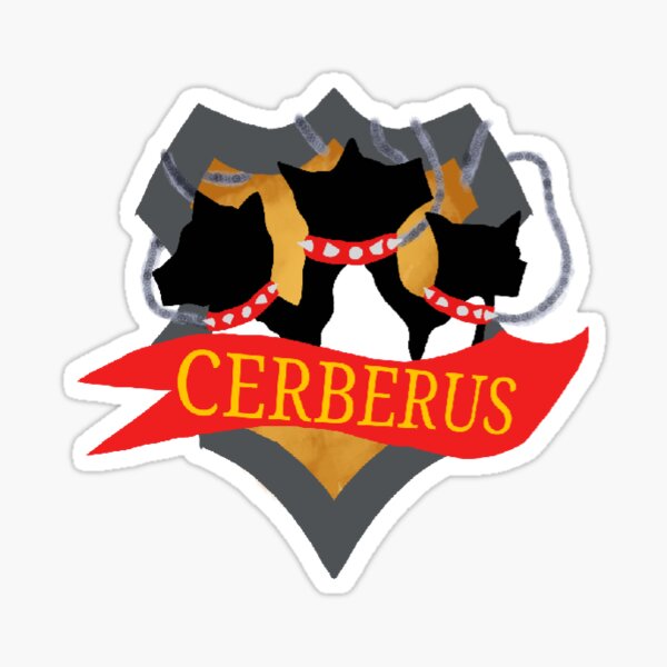 "Cerberus Badge" Sticker by Rok0 | Redbubble