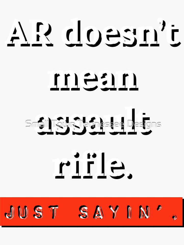 "Funny second amendment AR 15 design " Sticker for Sale by TimShane ...