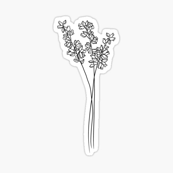 "Scottish Heather Flower | B/W" Sticker for Sale by ekwdesigns | Redbubble
