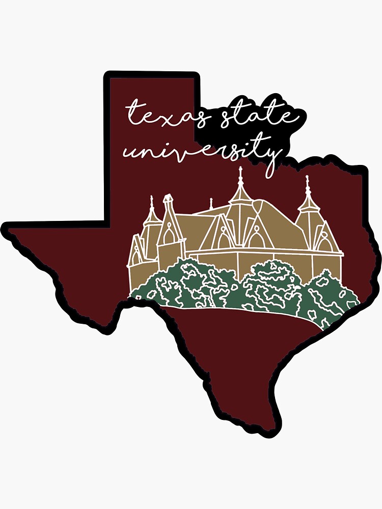 "Texas State" Sticker for Sale by embucktwo | Redbubble
