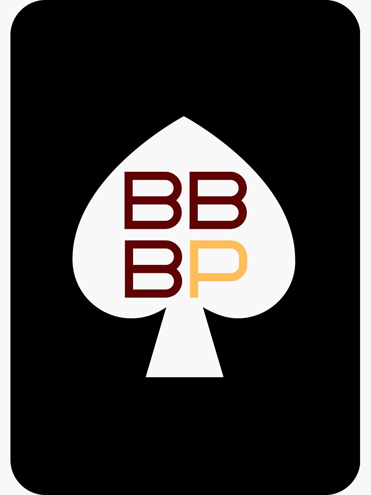 "BBBP Spade Card" Sticker by McGurtski | Redbubble