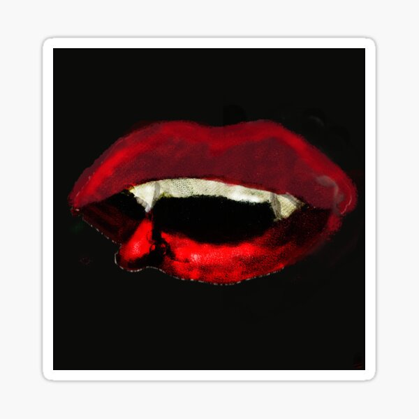 "Vampire Fangs " Sticker for Sale by KMP500 | Redbubble