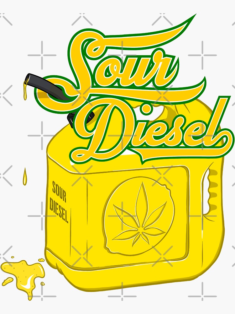 "Sour Diesel" Sticker for Sale by cheechardman | Redbubble