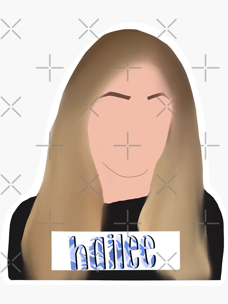 "Hailee" Sticker by ArtbyAnkitha | Redbubble