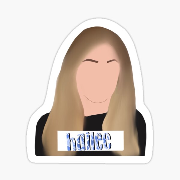 "Hailee" Sticker by ArtbyAnkitha | Redbubble