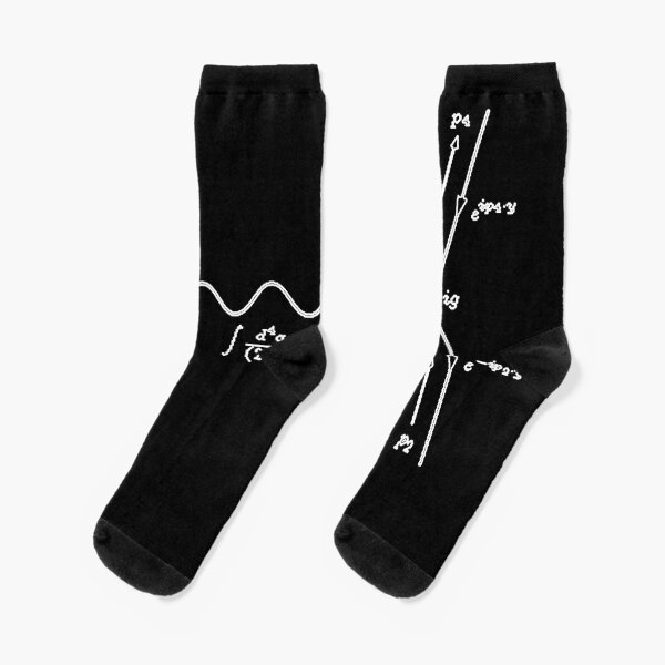 "Feynman diagram, quantum field theory and particle physics" Socks for ...