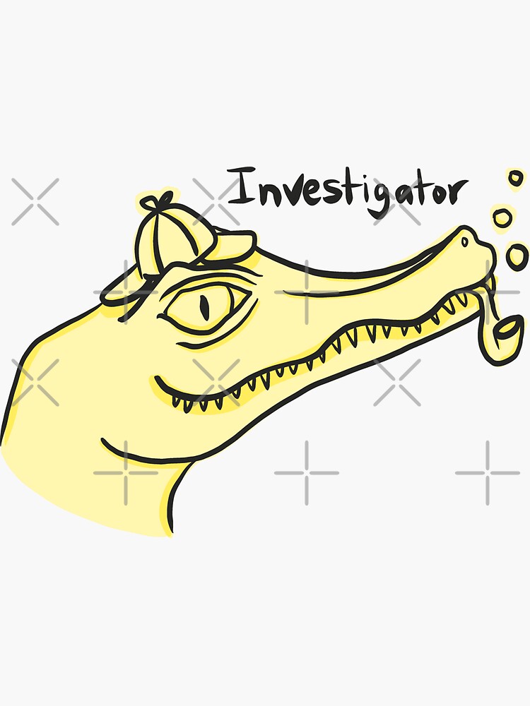 "Investigator" Sticker by NakakiArt | Redbubble