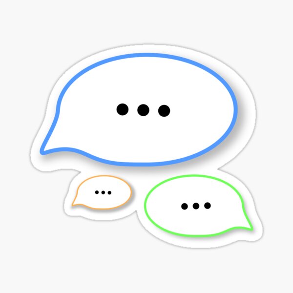 "Talk Dialog sticker" Sticker for Sale by sourav1993 | Redbubble