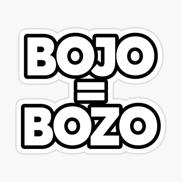 "Bozo Bojo Funny Boris Johnson Political Statement" Sticker for Sale by ...