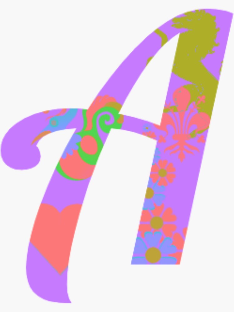 "A Initial Beautiful design" Sticker by gingasammy | Redbubble