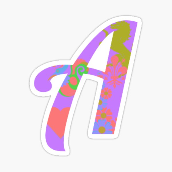 "A Initial Beautiful design" Sticker by gingasammy | Redbubble