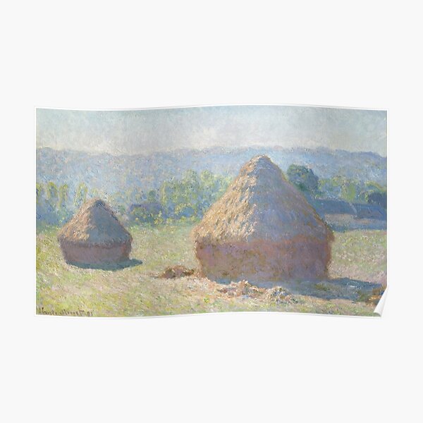 "Claude Monet - Haystacks, end of Summer" Poster for Sale by ...