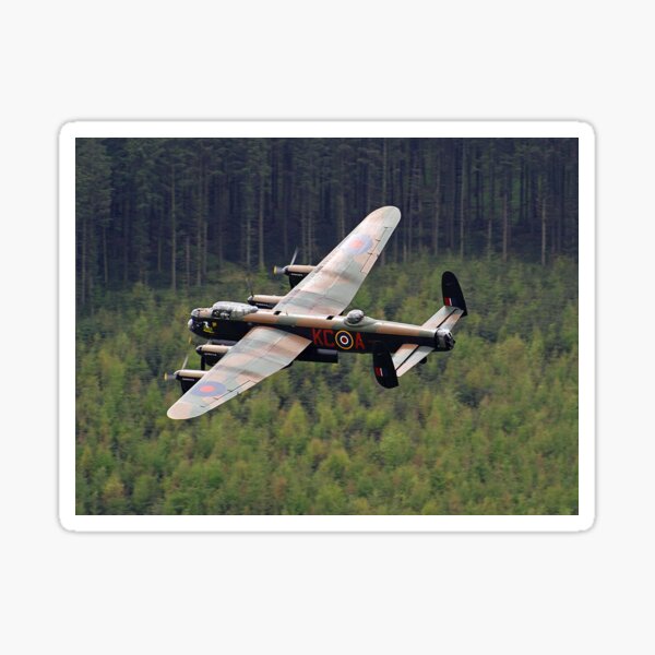 "Dambusters 70 Years On - Flypast At The Derwent Dam - 1" Sticker for ...