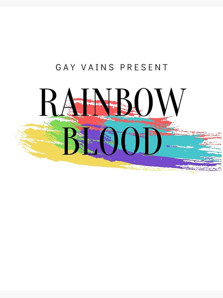 "Rainbow Blood" Poster by OddBadger | Redbubble
