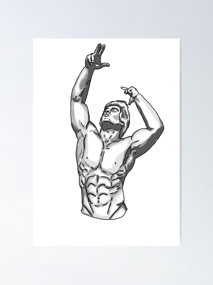 "Zyzz posing" Poster for Sale by F-tierPhysique | Redbubble